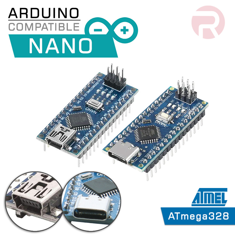 NANO V3 Microcontroller ATmega328 Development Board - Arduino Compatible