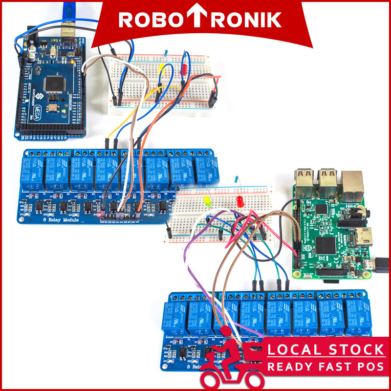 Relay Board Module - Active-Low 1, 2, 4, 8 Channel (5V / 12V / 24V ...